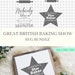 On Your Mark, Get Set, Bake Svg, Great British Bake off Svg, GBBO Svg ...