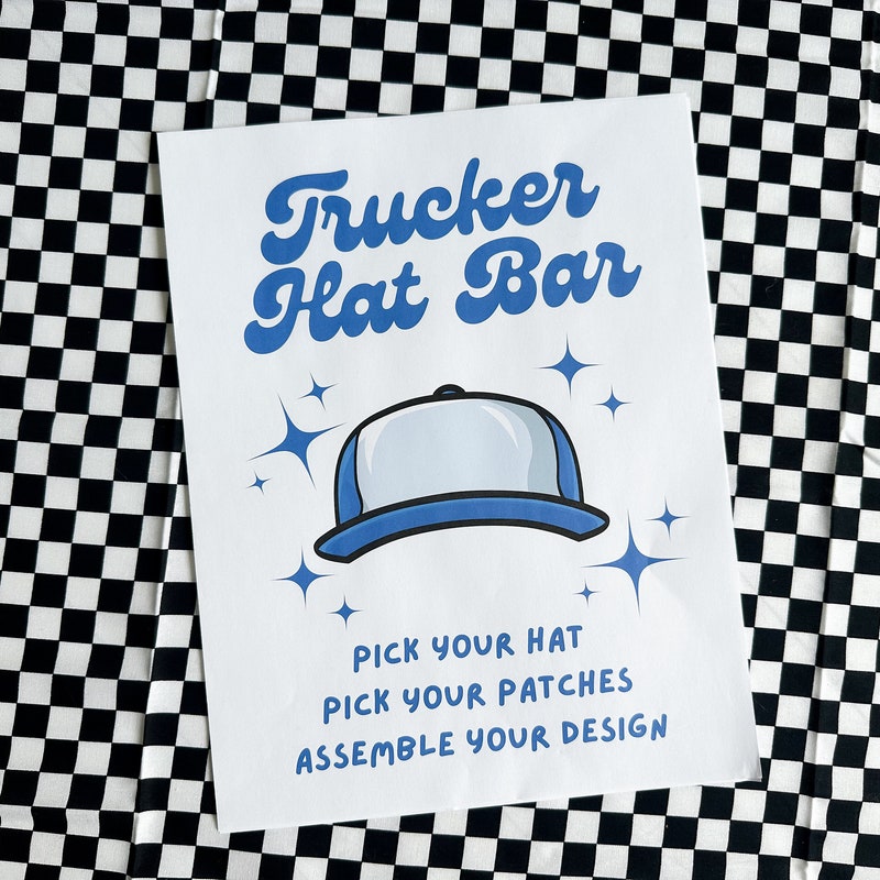 Custom Hat Bar Price List - Etsy