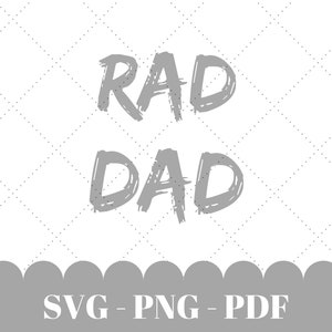 Rad Dad Svg,dad Svg, Fathers Day Svg, Dad Shirt Svg, Cousins Svg, Svg ...
