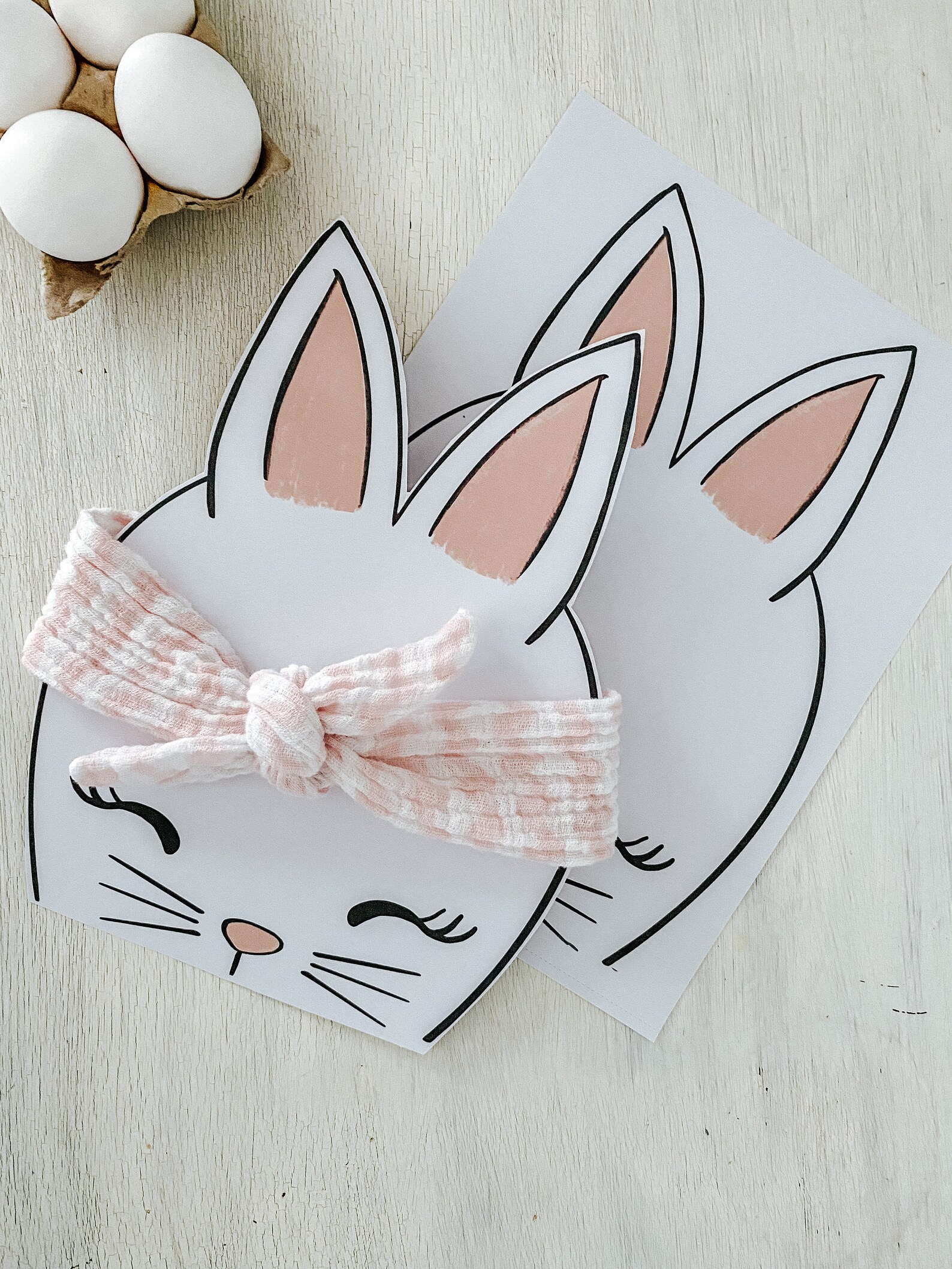 Printable Display Card for Headbands and Ear Warmers Easter | Etsy