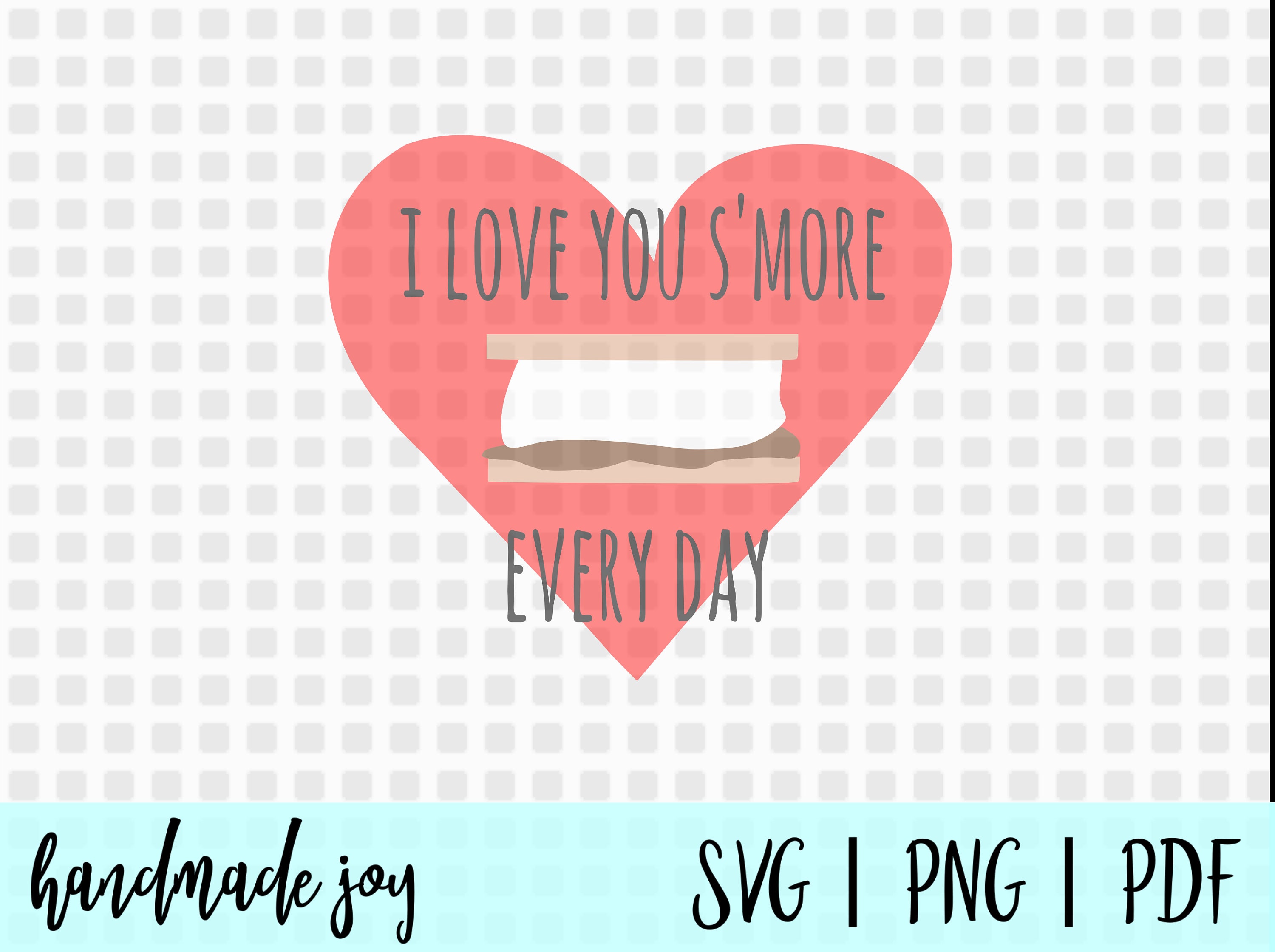 Valentine Smore Svg, Food Pun Valentine Svg, Valentine Svg, Cute ...