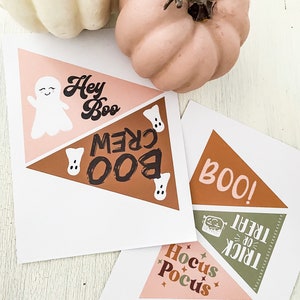 Halloween Pennant Flags Printable: Party Decor, Boo Basket (digital ...