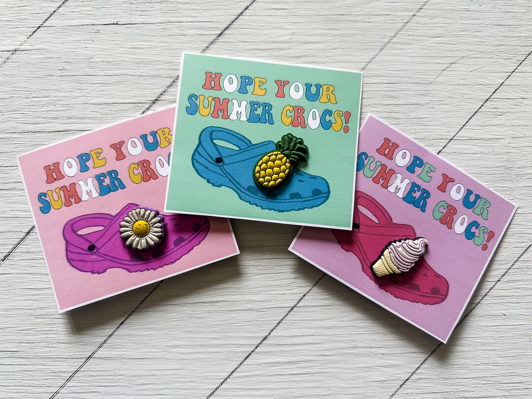 Croc Tag, Croc Card, Year End Gift, Printable Tag, Year End Class Gift ...