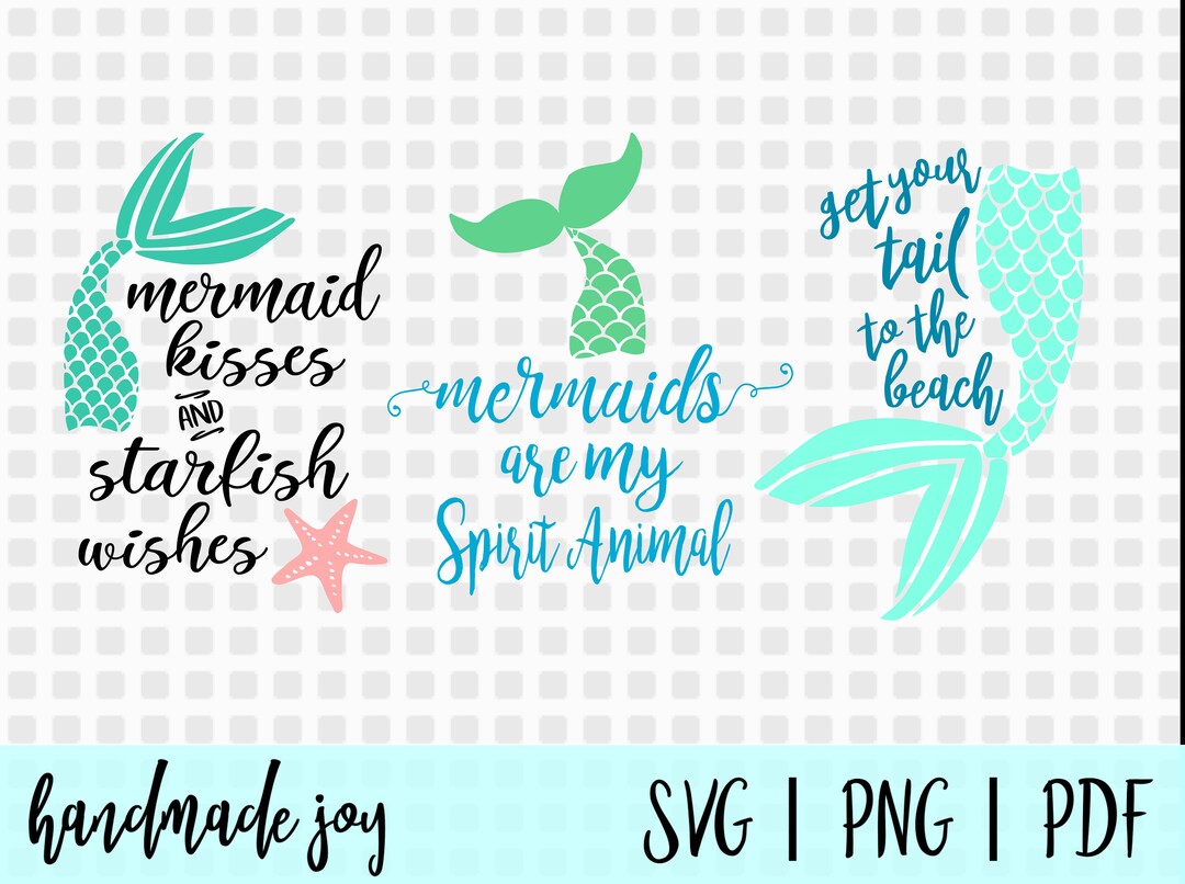 Mermaid Svg Bundle, Mermaid Svg, Mermaid Cut File, Mermaid Cut Files ...