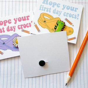 Croc Charm Cards: First Day of School Class Gift (digital Download) - Etsy