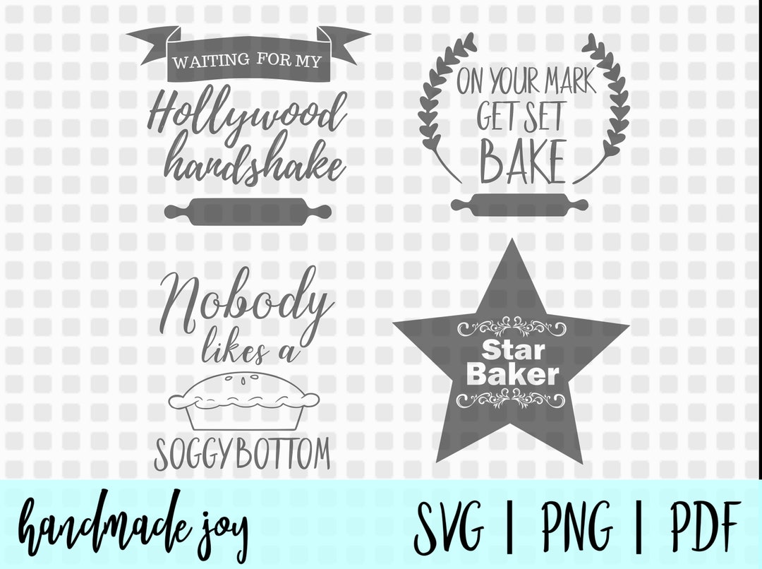 On Your Mark, Get Set, Bake Svg, Great British Bake off Svg, GBBO Svg ...
