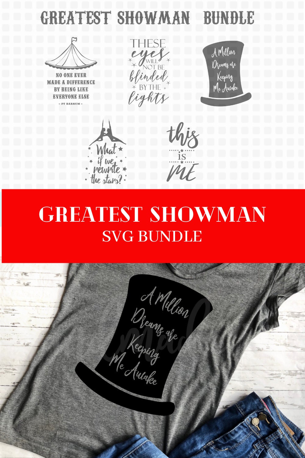 Greatest Showman SVG Bundle Five Greatest Showman Cut Files | Etsy