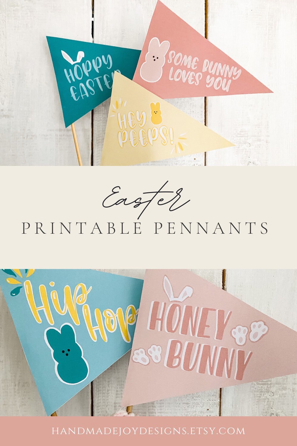 Easter Pennant Flags: Set of 5 Printable Designs (digital Download) - Etsy