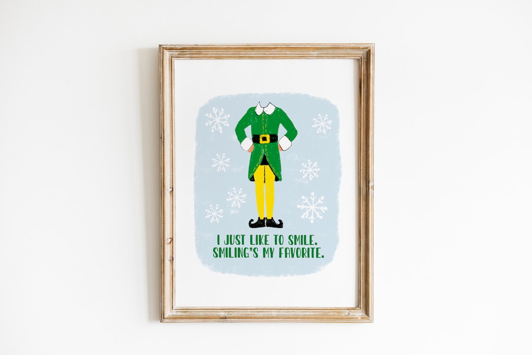 Elf Print, Elf Quote, Printable Poster, Print at Home, Elf Printable ...