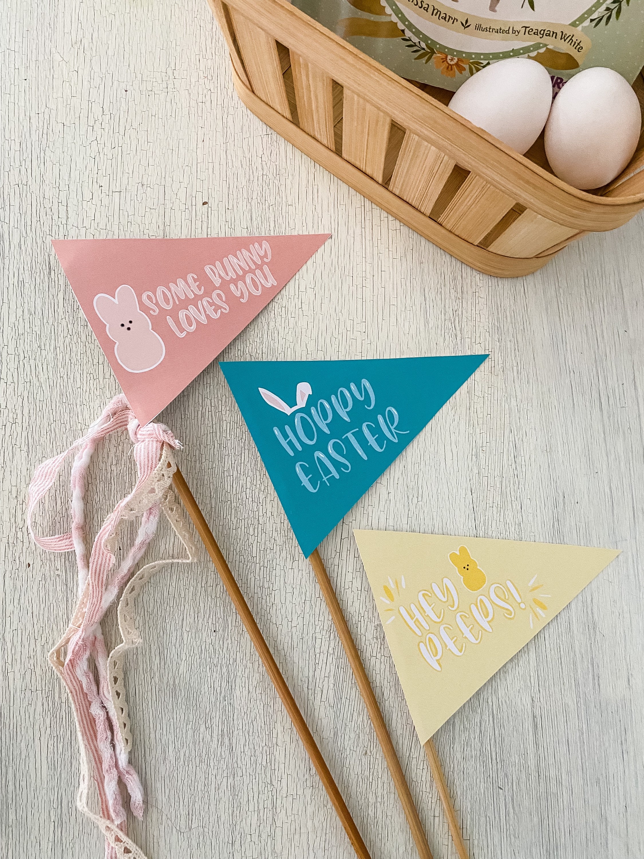 Easter Pennant Flags: Set of 5 Printable Designs (digital Download) - Etsy