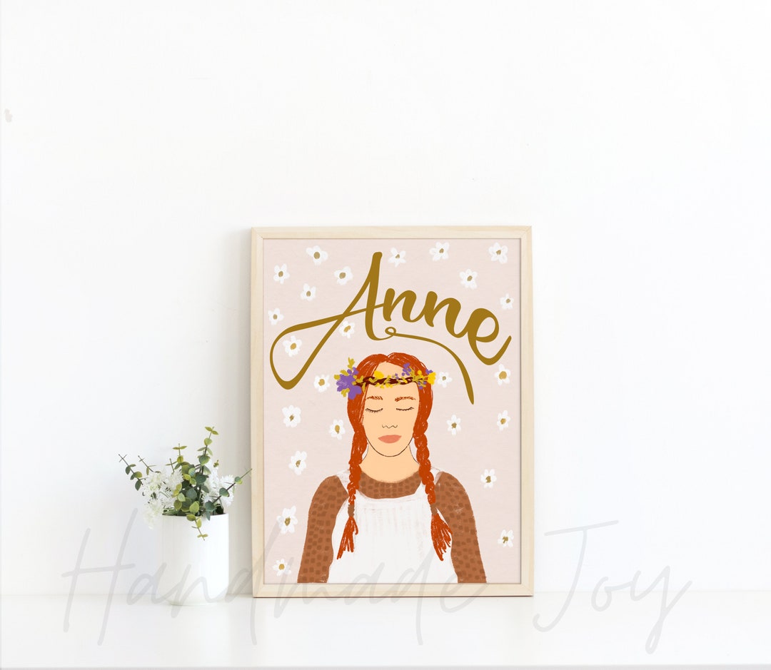 Anne With an E Print, Anne of Green Gables Wall Art, Girls Room, Anne ...