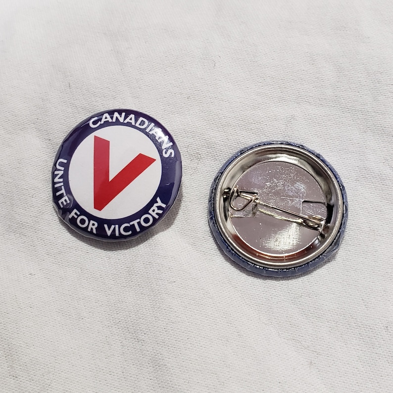 Canadian Victory WWII REPRODUCTION Pinback Button - Etsy