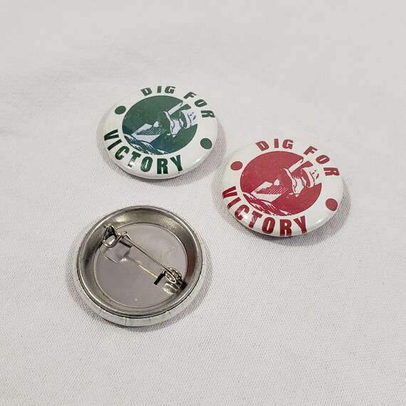 Dig for Victory WWII REPRODUCTION Pinback Button Set | Etsy