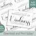 Random Act of Kindness Printable Cards Instant Download Motivational ...