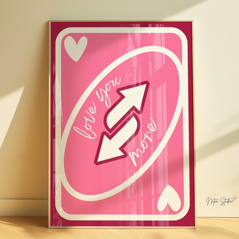 Love You More Uno Card - Etsy