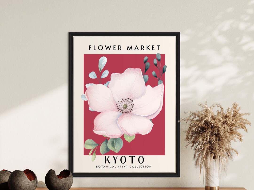 Flower Market Poster Kyoto Wall Art Poster Instant Download Floral ...