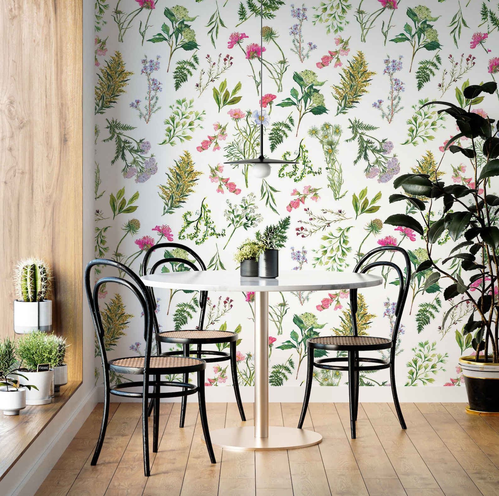 Wildflower Nursery Removable Wallpaper - Etsy