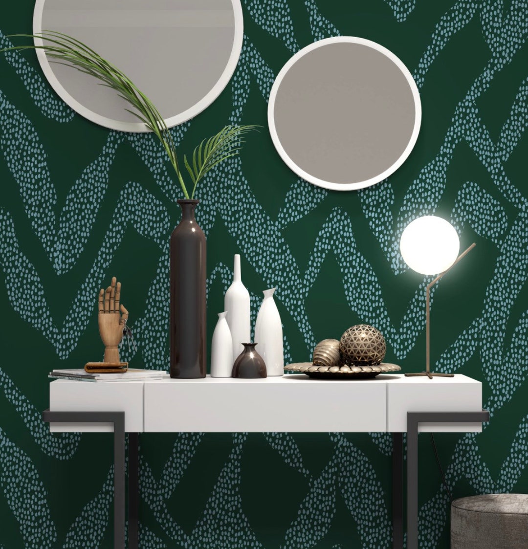 Green TIGER DASH Removable WALLPAPER – Peel Stick and Traditional ...