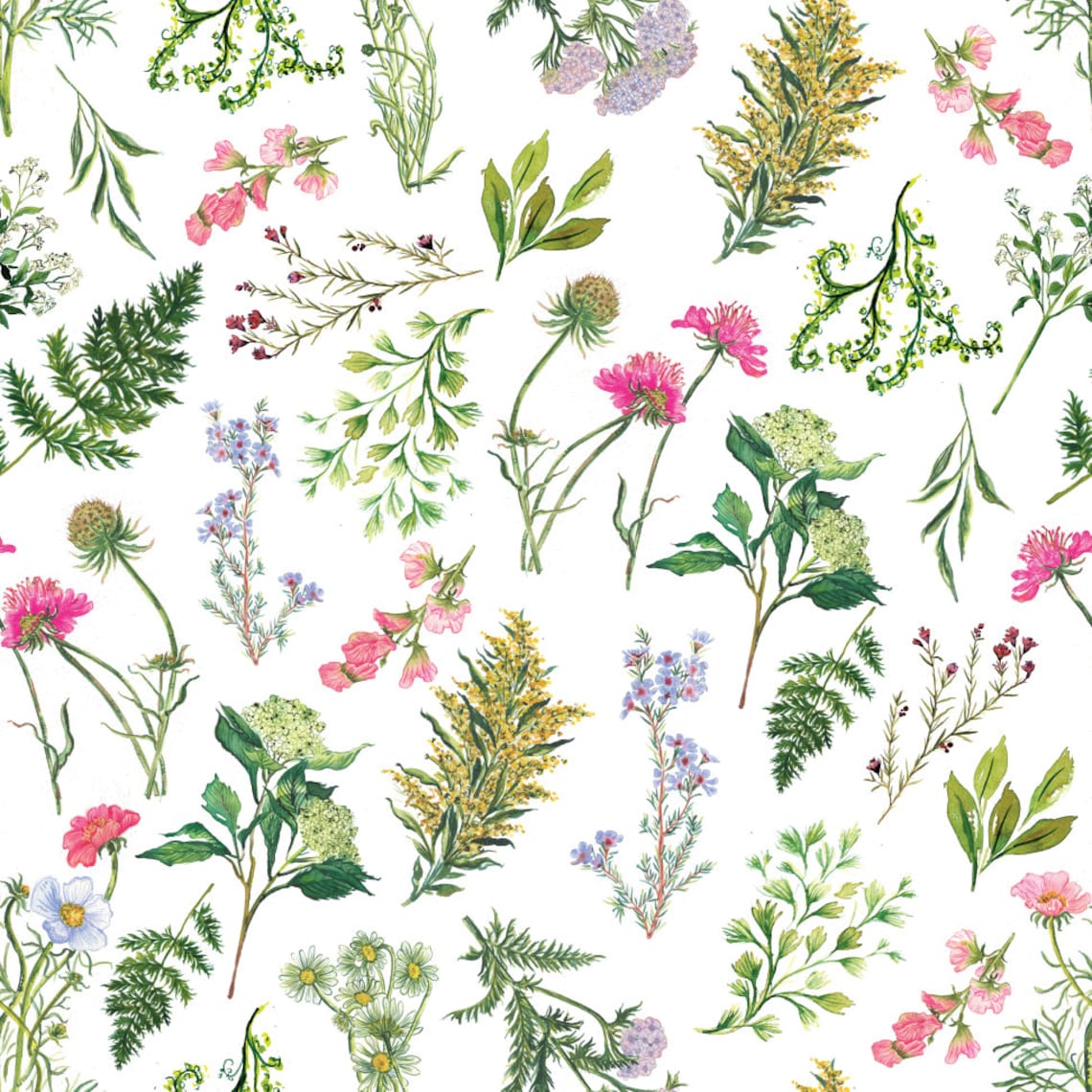 Wildflower Nursery Removable Wallpaper | Etsy