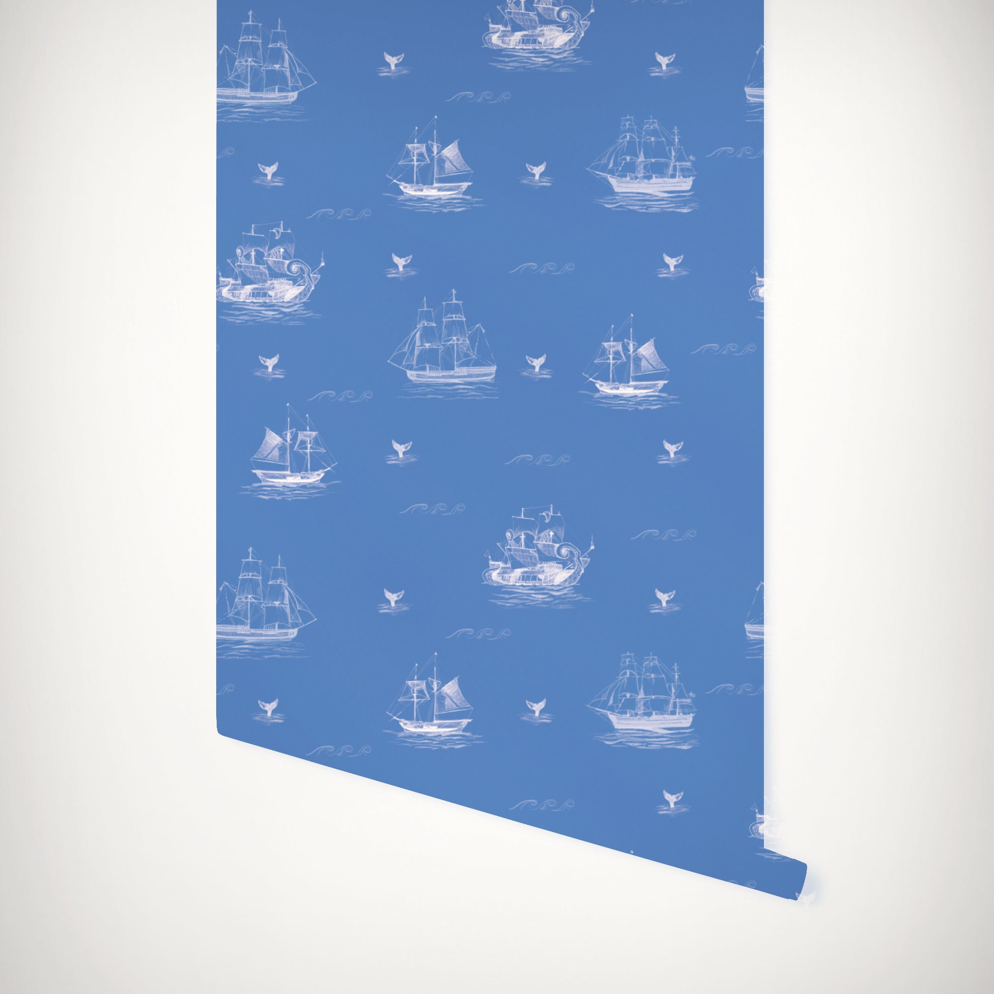 NAUTICAL WALLPAPER OCEAN Wall Mural Sea Wallpaper - Etsy