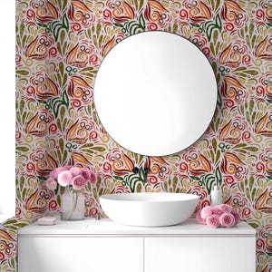 Indian Swirls Removable Wallpaper - Etsy