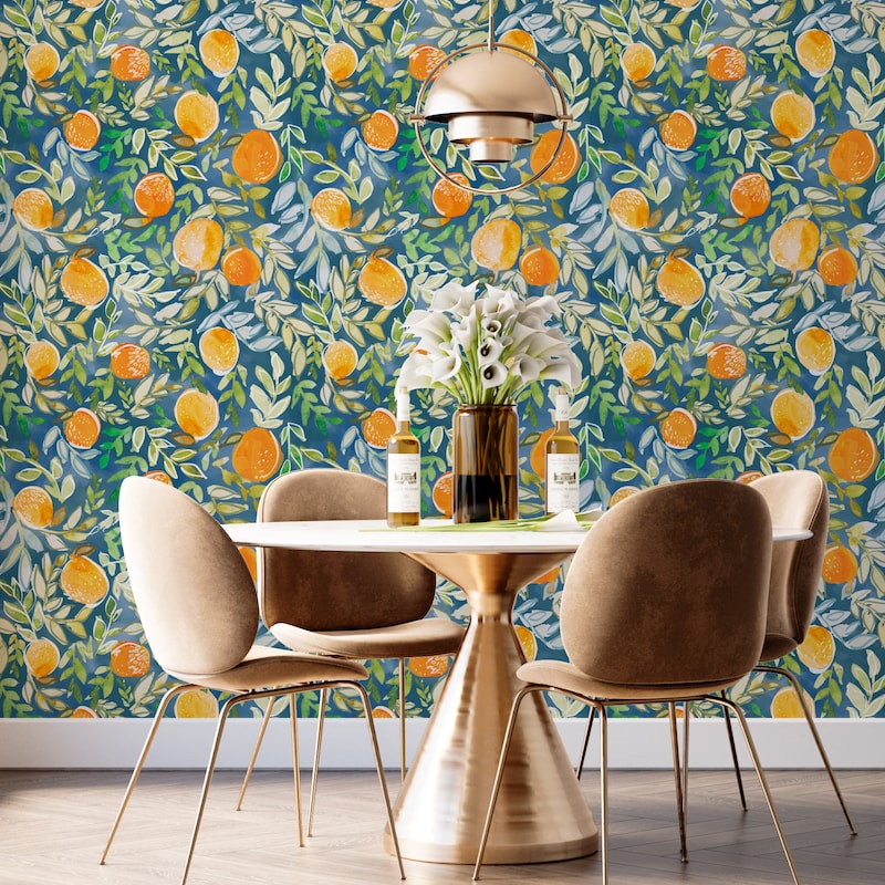 Citrus Wallpaper - Etsy Canada