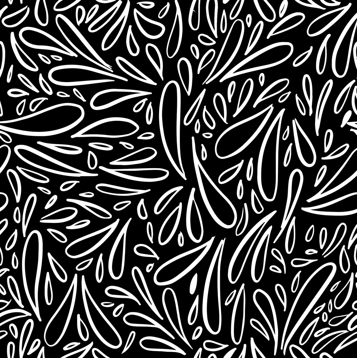 Droplets in Black Removable Wallpaper - Etsy