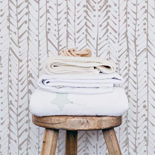 Wooden Herringbone Removable Wallpaper - Etsy