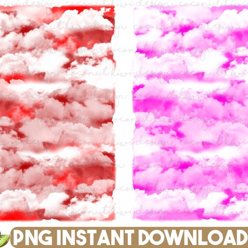 Red Heaven Clouds Rest in Paradise Memorial Design Files 6 - Etsy