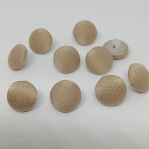 Wedding Satin Buttons, Beige Buttons, Bridal Satin Buttons for Dress ...