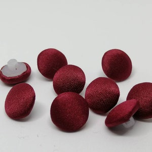 Burgundy Satin Buttons , Burgundy Buttons, Burgundy Sewing Buttons ...