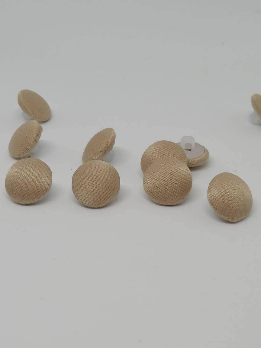 Wedding Satin Buttons, Beige Buttons, Bridal Satin Buttons for Dress ...