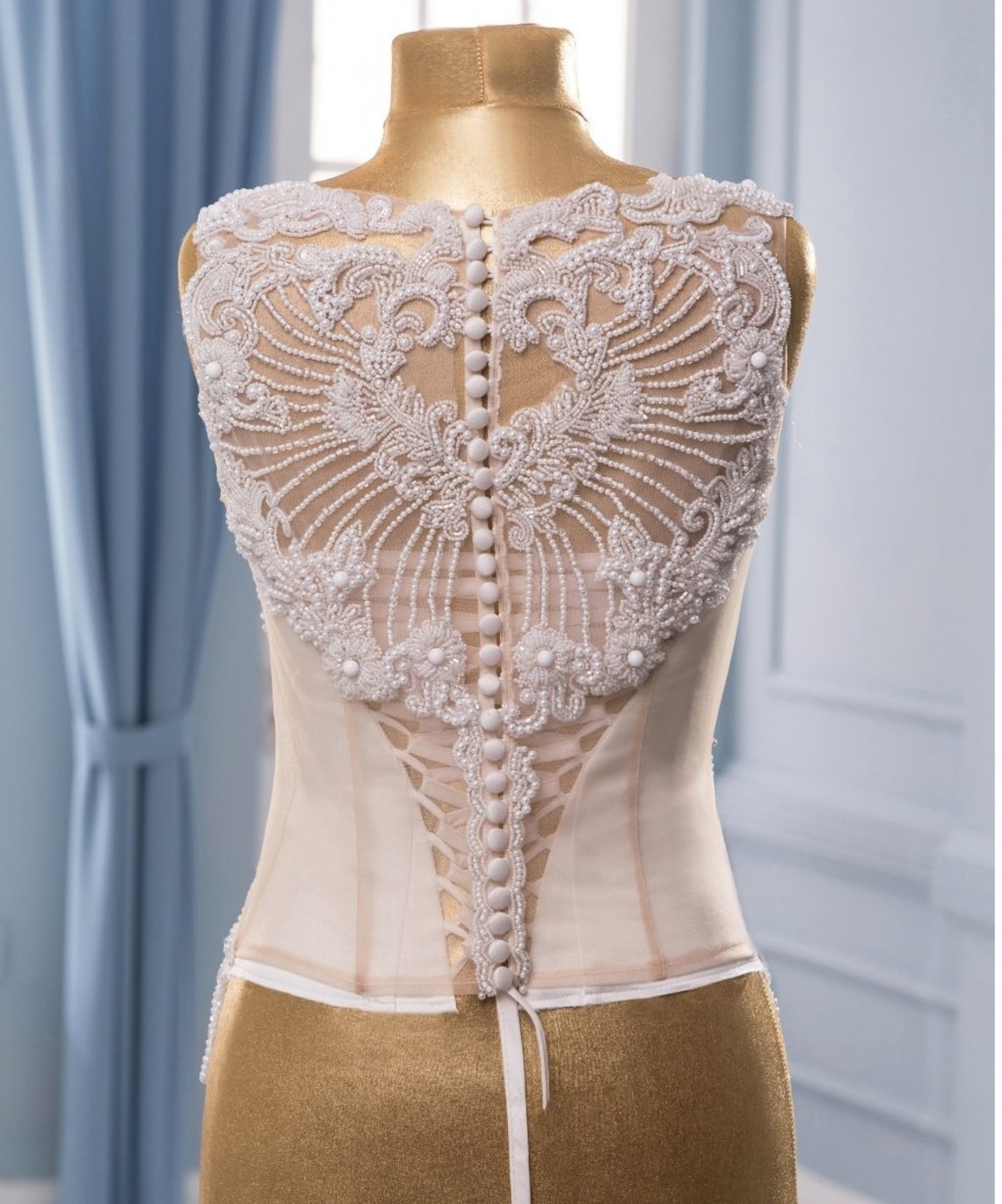 Free Shipping Bridal Corset Beaded Wedding Corset for Dress - Etsy