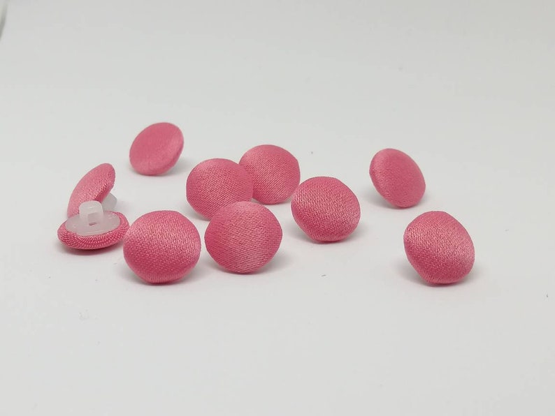 Satin Buttons , Coral Shank Buttons, Pinback Buttons, Coral Button ...
