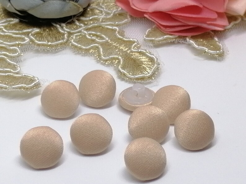 Bridal Buttons Fabric Covered Buttons Cream Satin Cream Satin - Etsy
