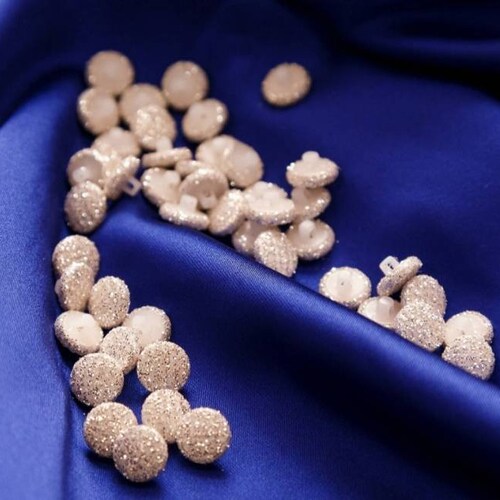 Glitter Wedding Buttons With Covered Tulle Ivory Bridal - Etsy