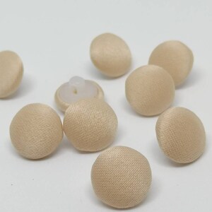 Bridal Buttons Fabric Covered Buttons Cream Satin, Cream Satin Buttons ...