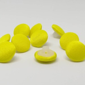 Yellow Buttons, Yellow Satin Buttons , Small Yellow Button, Buttons ...