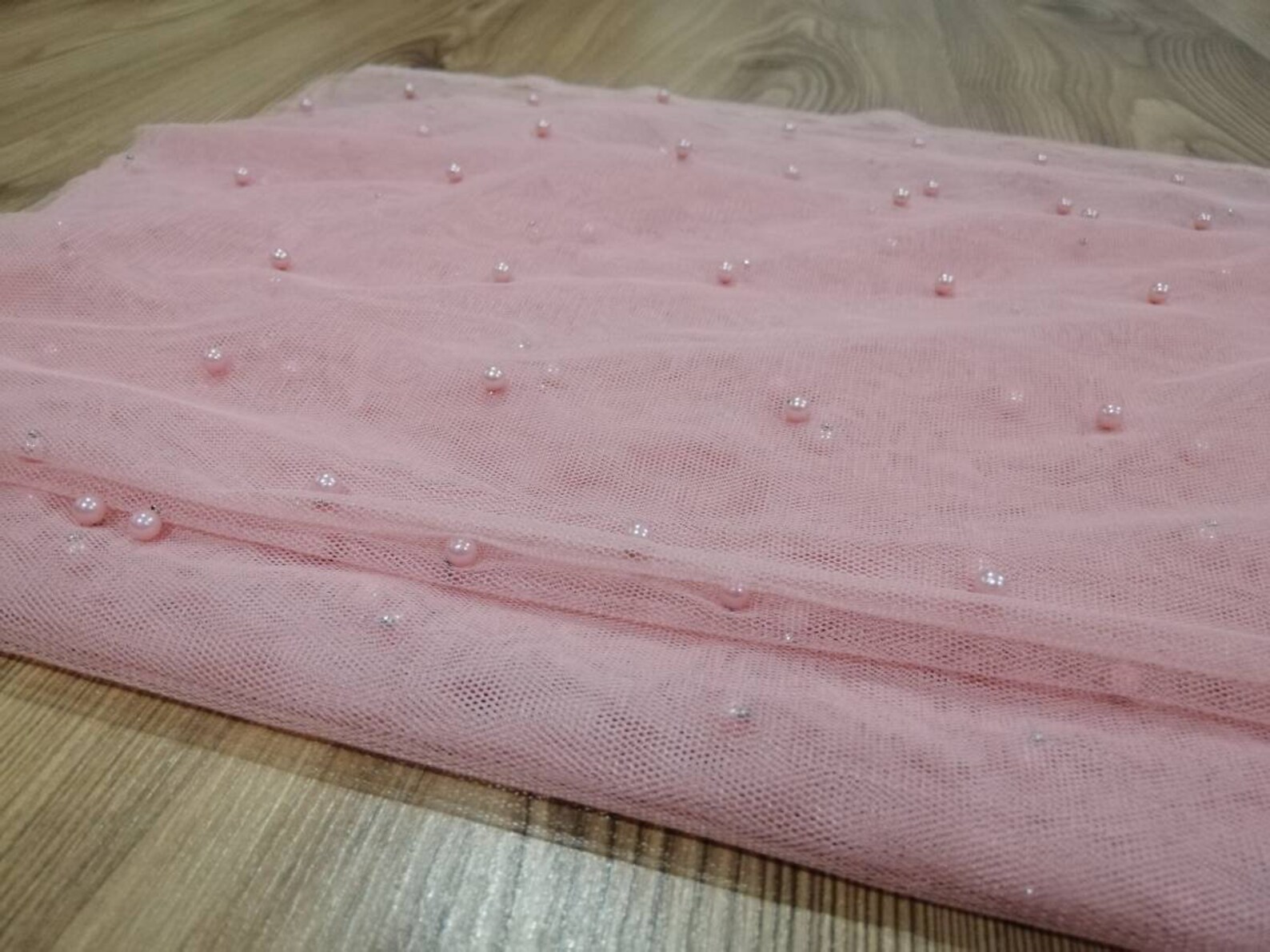 1 Yard Transparent Light Matte Mesh Fabric Embroidered With | Etsy