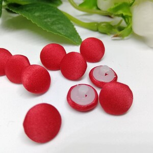 Red Buttons , Red Satin Button, Red Sewing Buttons, Small Red Buttons ...