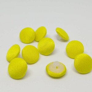 Yellow Buttons, Yellow Satin Buttons , Small Yellow Button, Buttons ...