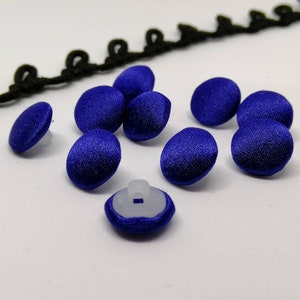 Royal Blue Covered Buttons Royal Blue Satin Buttons Royal Blue ...