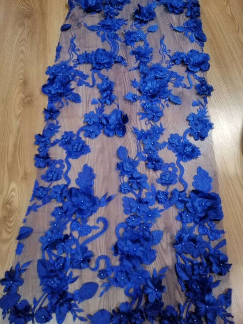 Royal Blue 3D Lace Bridal Floral Lace 3D Wedding Lace 3D - Etsy