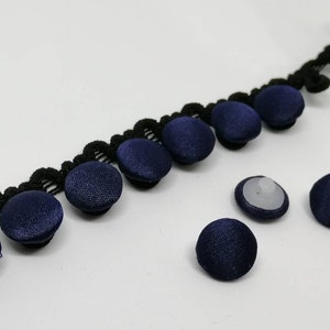 Navy Blue Wedding Buttons Navy Blue Satin Buttons Fabric Covered Blue ...