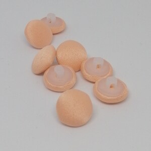 Peach Satin Buttons, Peach Buttons, Satin Buttons for Gowns, Blouses ...