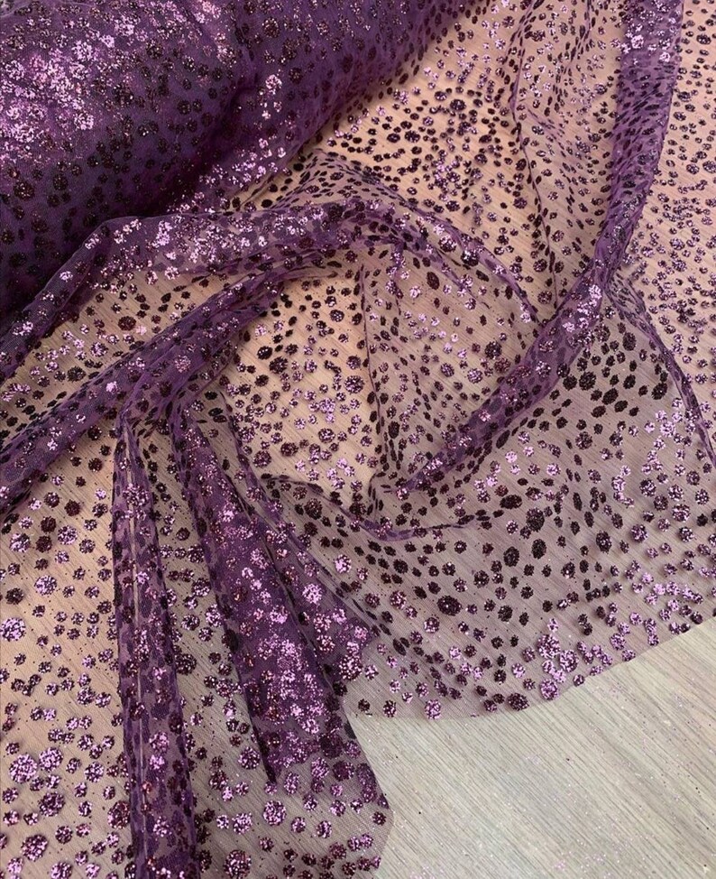 8 Colors Glitter Tulle Fabric Sparkle Lace Fabric on the Tulle - Etsy