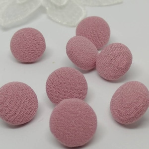 Blush Pink Chiffon Buttons , Sewing Buttons, Blush Pink Buttons, Dress ...