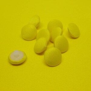 Yellow Buttons, Yellow Satin Buttons , Small Yellow Button, Buttons ...