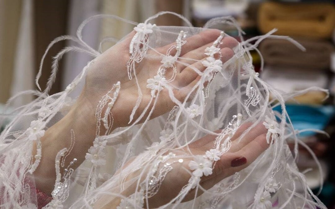 3d Fabric Wedding Lace, 3d Milk Lace 3d Bridal Lace, Lace Embroidered ...