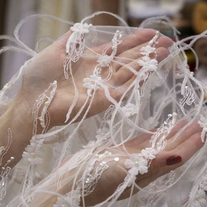 3d Fabric Wedding Lace, 3d Milk Lace 3d Bridal Lace, Lace Embroidered ...